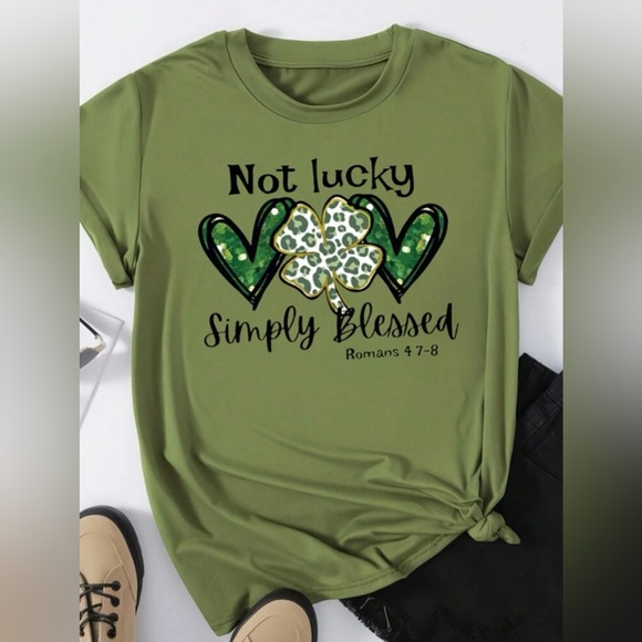 Tops | 668 2x Plus Size Love Slogan Round Neck Short Sleeve Tshirt ...